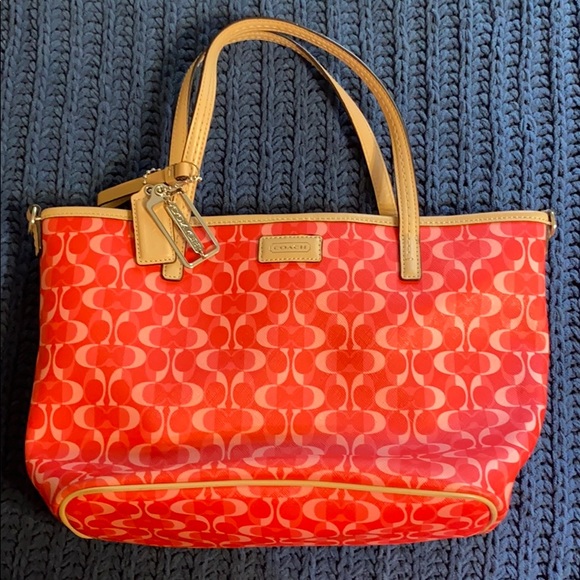 Coach | Bags | Coach Coral Tote Bag | Poshmark